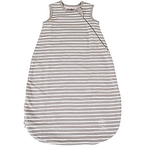 Woolino 4 Season Classic Baby Sleep Bag - Merino Wool and Organic Cotton - Two-Way Zipper Newborn Sleeping Sack - Infant Wearable Blanket - 0-6 Months - Earth