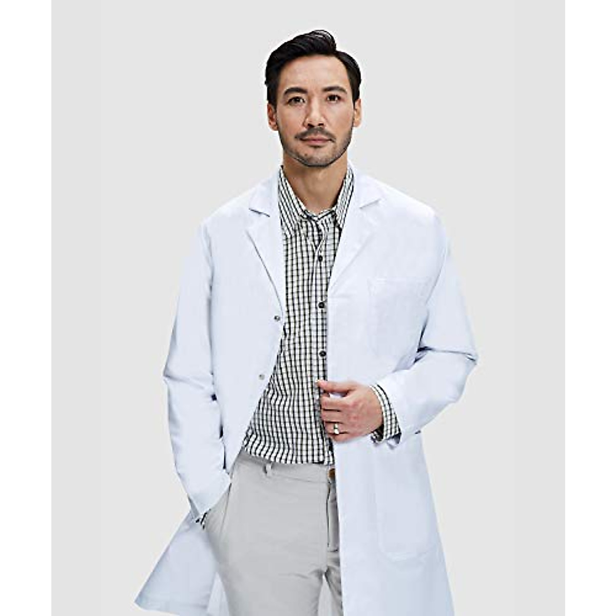 Dr. James Student Lab Coat, Classic Fit, 100% Cotton, White, 39 Inch Length (Large)