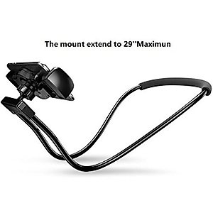LHIABNN Universal Cell Phone Holder,Neck and Waist Hanging Lazy Phone Bracket Stand Free Rotating Mounts with Multiple Function