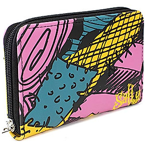 Buckle Down Disney Wallet, Zip Around, Nightmare Before Christmas Sally Patchwork, Vegan Leather, 6.5" x 4.5"