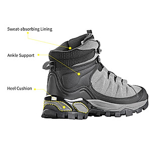 FREE SOLDIER Men's Hiking Boots Outdoor Lightweight Breathable Ankle Boots Waterproof for Trekking Hiking