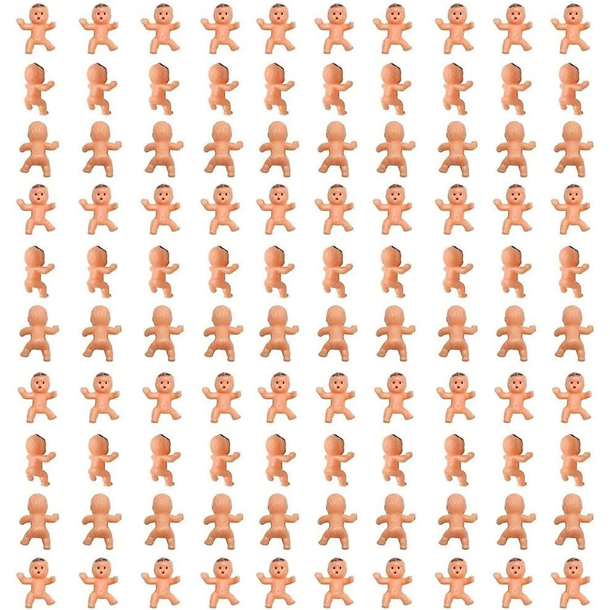 sansheng 1"Mini Babies Plastic for Baby Shower,Baby Party Preference/Baby Shower, Ice Games, Baby Game Decoration Party Decoration(80 Pieces)