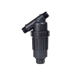 Drip Irrigation Y Filter 155 Mesh 1" Plastic Screen Filter - (1" Pipe Thread With Flush Cap)