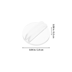 IMIKEYA 50Pcs Card Stands: Translucent Place Card Holder Plastic Card Holders Miniature Paper Stand Paper Board Clips Card Holder Game Card Stand Clear Card Holder for Wedding Party