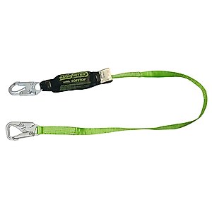 Sperian 913B/6FTGN Miller Backbiter Tie Back Lanyard, Green, Green