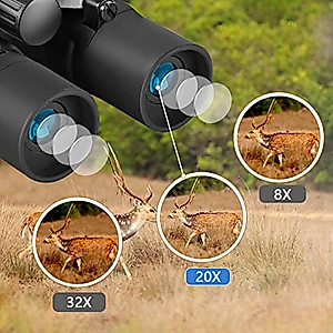 OuYteu Binoculars 122x1000 Compact with Clear Low Light Vision, Large Eyepiece Binocular for Adults Kids,High Power Easy Focus Binoculars for Bird Watching,Outdoor Hunting,Travel,Sightseeing