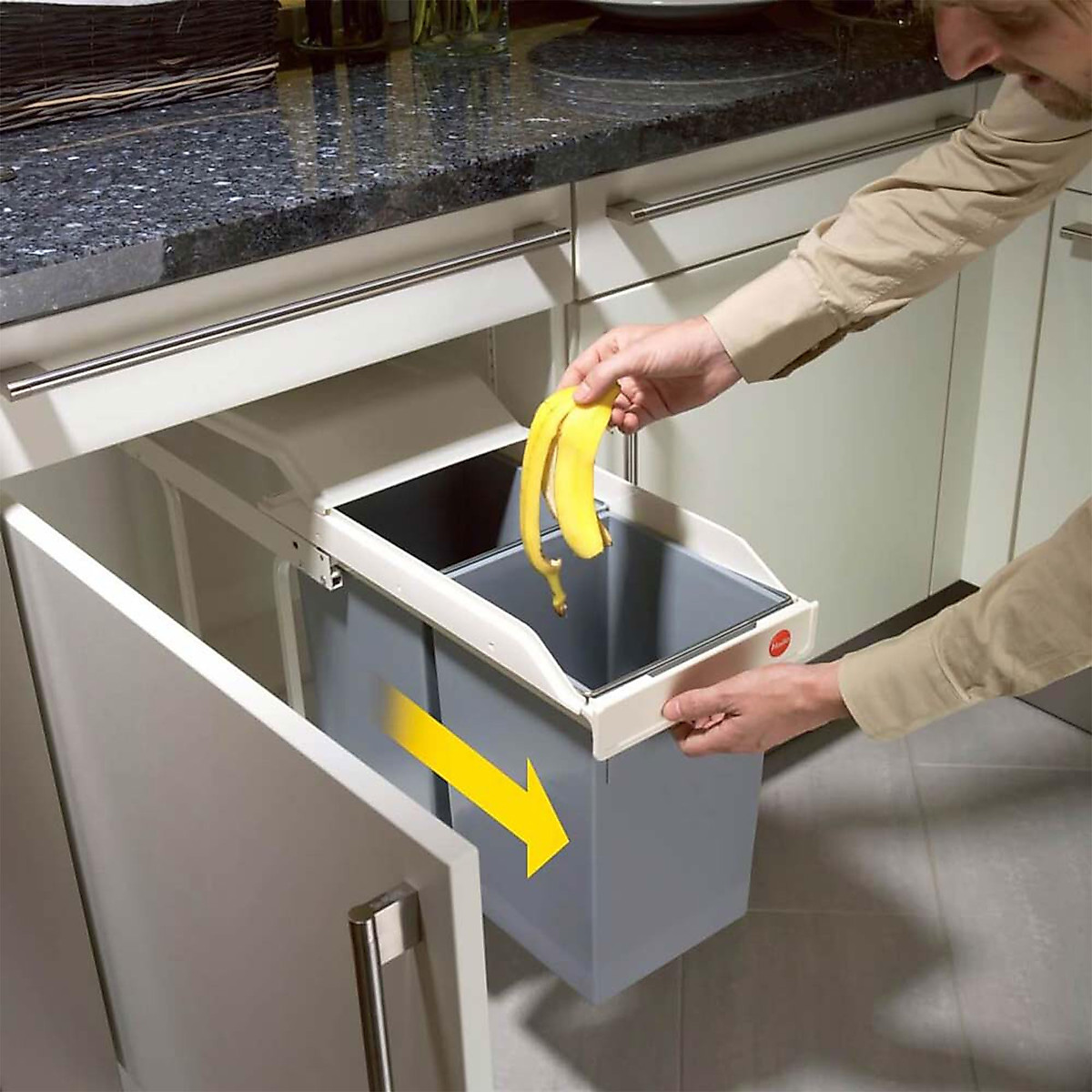 Hailo 3659-001 Multi-Box Duo L, Cream White, Set of 1, Cremeweiß