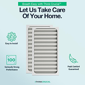 Crucial Air Purifier Filter – Compatible with HUNTER® Brand Filter Part # 30963 – Models 30710, 30711, 30730, 30709, 30710, 30711, 30714 – Bulk Packs (2 Pack)