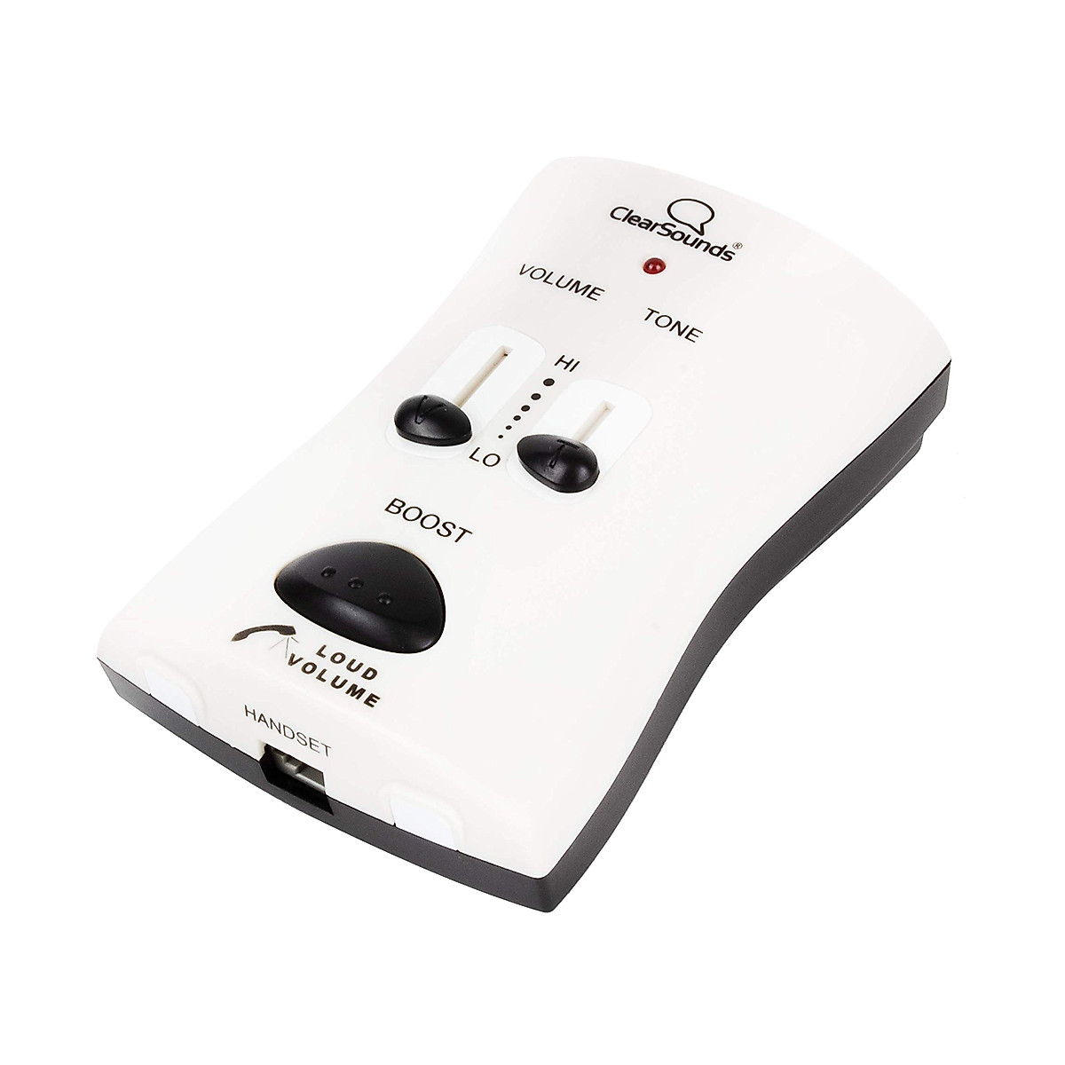 ClearSounds WIL95 UltraClear Portable Telephone Amplifier for Corded Digital and VoIP Phones with Up to 40dB Amplification, AC Powered (White)