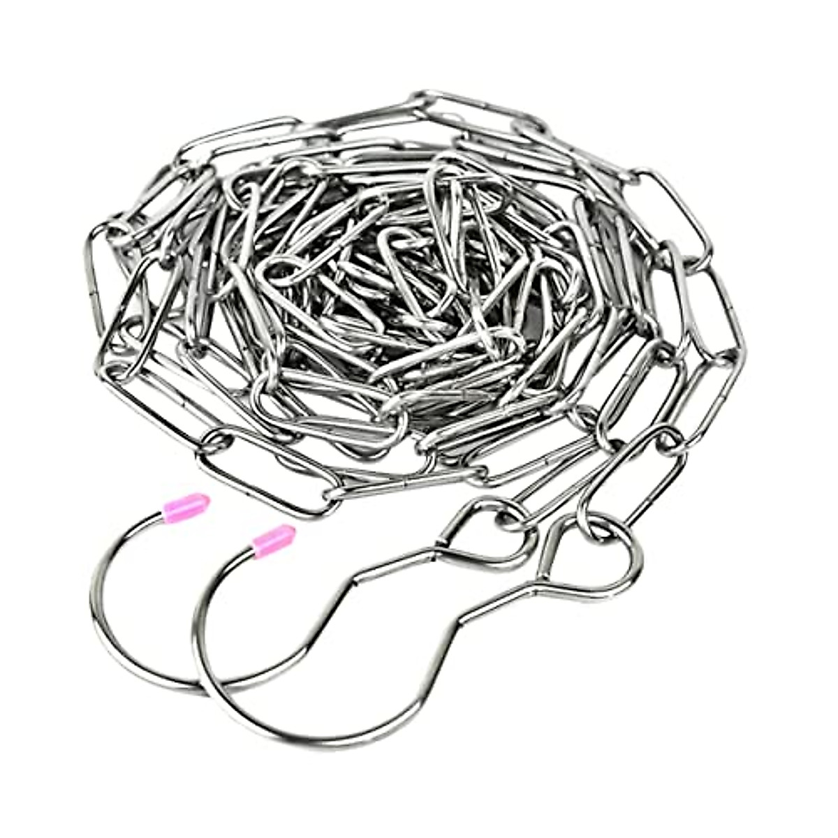 Zerodeko 3pcs Metal Clothing Rack Stainless Steel Chain Portable Drying Rack Clothes Storage Chains Display Hanging Chain Adjustable Clotheslines Clothes Drying Chain Clothes Drying Rack