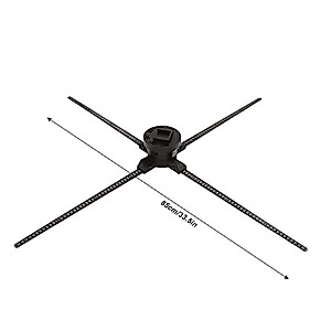 3D Hologram Advertising Display Fan 33.5inch, 1600×1600 Hi Resolution and APP Control, 8G Built in, LED Light 3D Holographic Projector Fan for Business Store Shop Bar(US)
