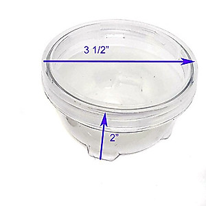 PAYLAK Storage Containers Clear Stackable Interlocking Detachable with Lid 5 for Beads Food Jewelry Coins Medicine Screws Nuts - 3 1/2" Round
