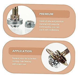 UKCOCO 16 Pcs Rocking Chair Bearing Gaming Chair Bolts Furniture Connecting Fitting Patio Chair Desk Chair Screws Furniture Bolts Rocking Chair Part Garden Chair Iron Tables and Chairs