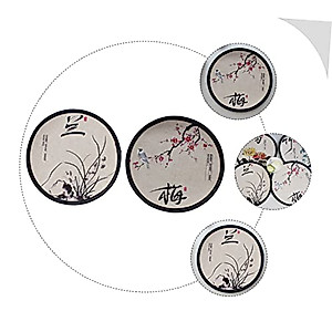 NOLITOY 2pcs Jute Mat Woven Placemats Coasters for Drinks Wedding Decor Desk Mat for Desktop Linen Placemats Dinner Table Mats Coaster for Coffee Cup Cotton and Linen Blend Cotton Cup