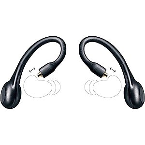 Shure True Wireless Adapter (Gen 2) for Sound Isolating Earphones, Secure Over-Ear Fit, Bluetooth 5 Wireless Technology, Long Battery Life With Charging Case, & Fingertip Controls (RMCE-TW2)