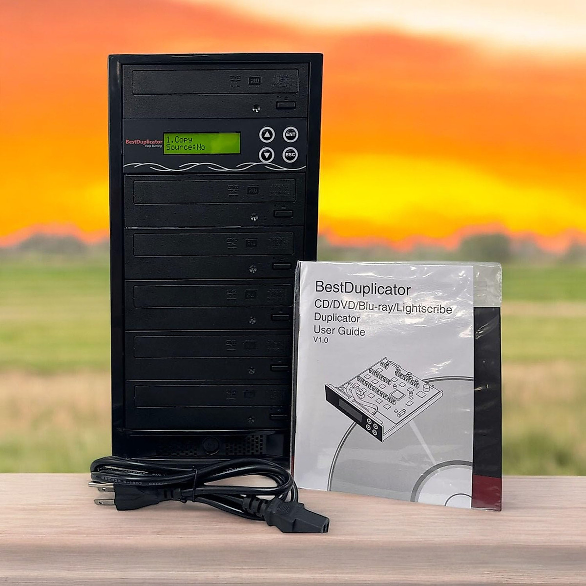 Bestduplicator BD-SMG-5T 5 Target 24X SATA DVD Duplicator with Built-In 1 to 5 M-Disc Support Burner