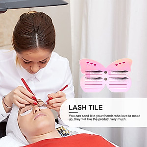 Beavorty Eyelash Display Pallets Acrylic Lash Tile Acrylic Eyelash Table Dedicated Extension Board Lash Eyelash Acrylic Board