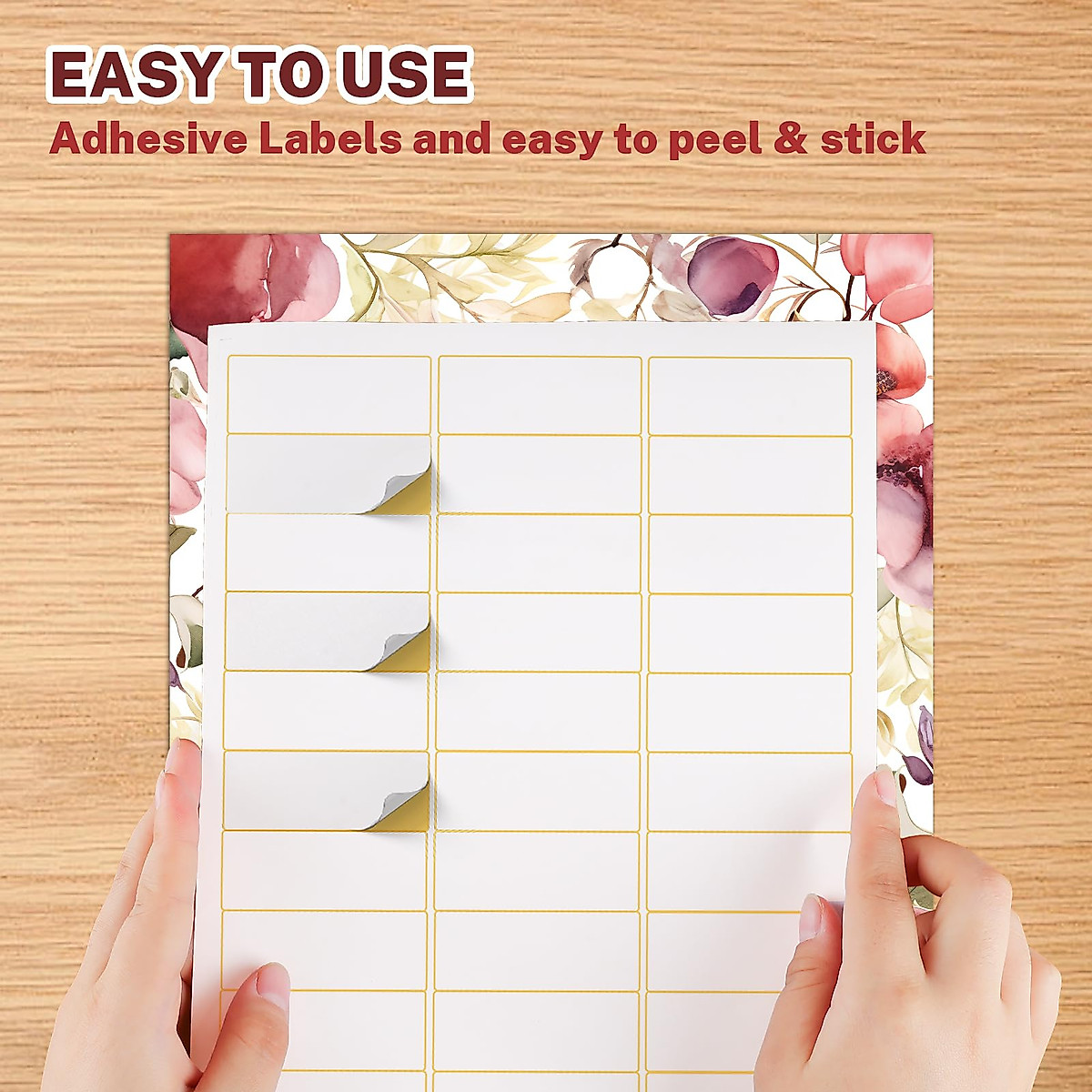 HABGP Return Address Labels, 1" X 2-5/8" Matte Mailing Label Stickers Personalized for Laser/Inkjet Printer, Shipping, School Supplies, White Labels (30 per Sheet, 30 Sheets, Total 900 Labels)