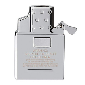 Zippo 65826 Butane Lighter Insert - Single Torch, Chrome