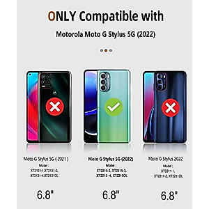 SOiOS for Moto G-Stylus 5G 2022 Case: Shockproof Rugged Protection Cover with Kickstand | Matte Textured Drop Proof TPU | Military Grade Protective Phone Case for Motorola G Stylus 5G 2022(NOT 4G)