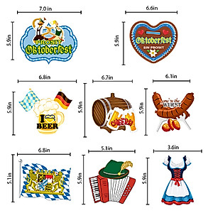 36pcs Oktoberfest Hanging Swirls Decorations, Pre-assembled Oktoberfest Party Decorations, Oktoberfest Party Supplies German Party Decorations for Bavarian Beer Oktoberfest Decorations Party cocomigo