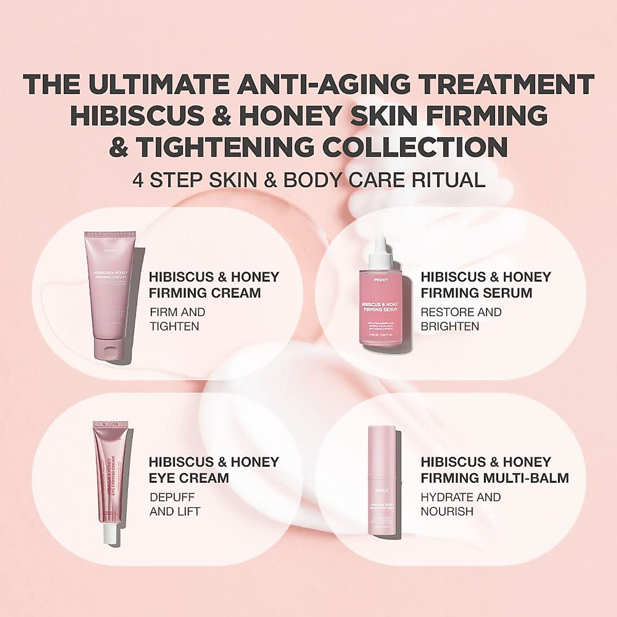 Hibiscus and Honey Eye Firming Cream with Hyaluronic Acid Skin Nourishing Complex | Hibiscus and Honey Firming Cream For Eye Puffiness, Dark Circles and Other Rejuvenating Skincare | Puffy Eyes Skincare for Sensitive and All Skin Type | Skin Reviving Eye
