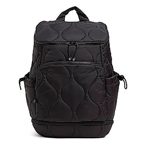 Vera Bradley Featherweight Commuter Backpack Travel Bag, Black