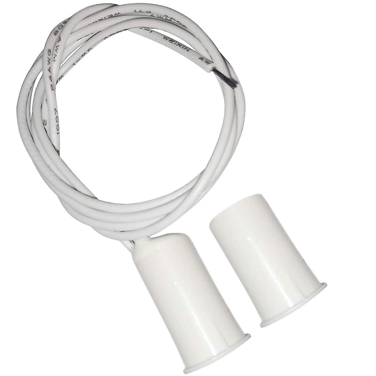 Xiaoyztan 5 Sets Recessed Electromagnetic Reed Switch Window Door Contact Sensor Alarm for Office Home Security System