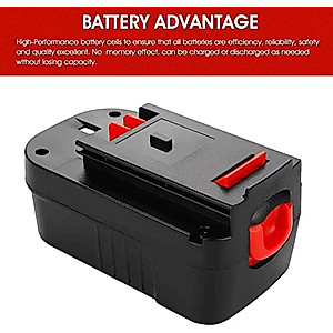 2Pack 3.6Ah HPB18 Ni-Mh Replacement Battery for Black and Decker 18V Battery HPB18 HPB18-OPE Compatible with Black Decker Battery 18 Volt Tools A1718 FS18FL FSB18 Firestorm Cordless Power Tool