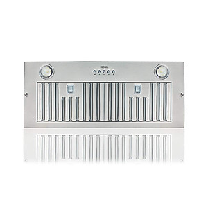 KOBE Range Hoods INX2930SQBF-500-1 Built-In/Insert Range Hood, 30", Stainless Steel