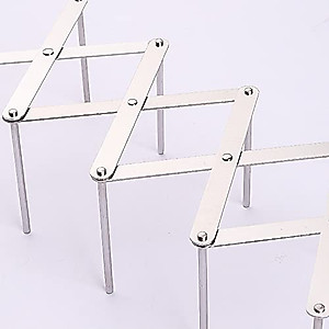 2 Pcs Pot Lid Organizer, Stainless Steel Adjustable Pot Lid Holder, Kitchen Cabinet Pantry Pan and Cutting Board Organizer,Plate Organizer,Bakeware Organizer (2 Pcs)