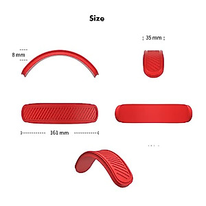 Zotech Headband Cover for AirPods Max Headphones Washable Anti-Scratch Ear Cups Cover Skin Protection and Headband Cover for AirPods Max (Red)