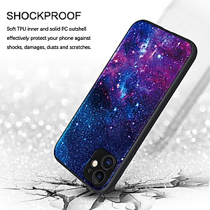 BENTOBEN iPhone 11 Case, Phone Case iPhone 11, Slim Fit Glow in The Dark Soft Flexible Bumper Protective Anti Scratch Non-Slip Phone Cases Cover for Apple iPhone 11 6.1" (2019), Nebula/Galaxy Design