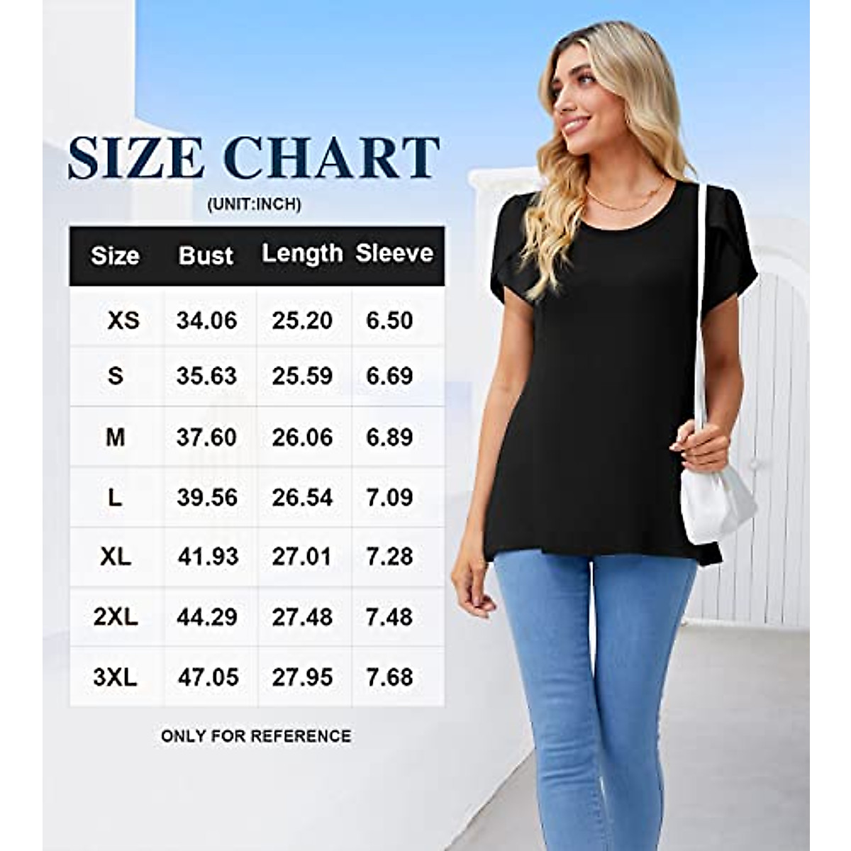 DILIUXING Womens Tops Crew Neck Short Sleeve Shirts Summer Casual Solid Tunic Tshirt, Purple, XX-Large