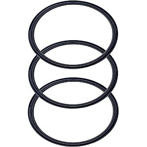 Pack of 3, 30 oz Replacement Rubber Lid Ring, 3.7 Inch Diameter - Gasket Seals, Lid for Insulated Stainless Steel Tumblers, Cups Vacuum, fit for Brands Yeti, Ozark Trail, Beast, Black by C&Berg