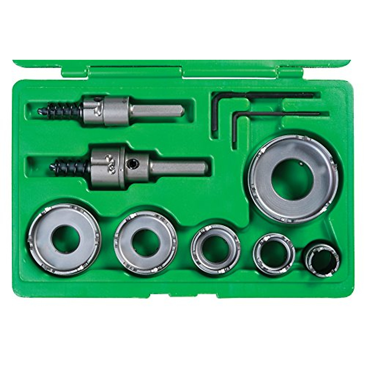 Greenlee - Carbide Cutter, Qck Chnge, 8Pc, Hole Making (648)