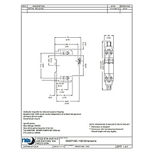 MidNite Solar MNEPV80 DIN Circuit Breaker 80A 150VDC
