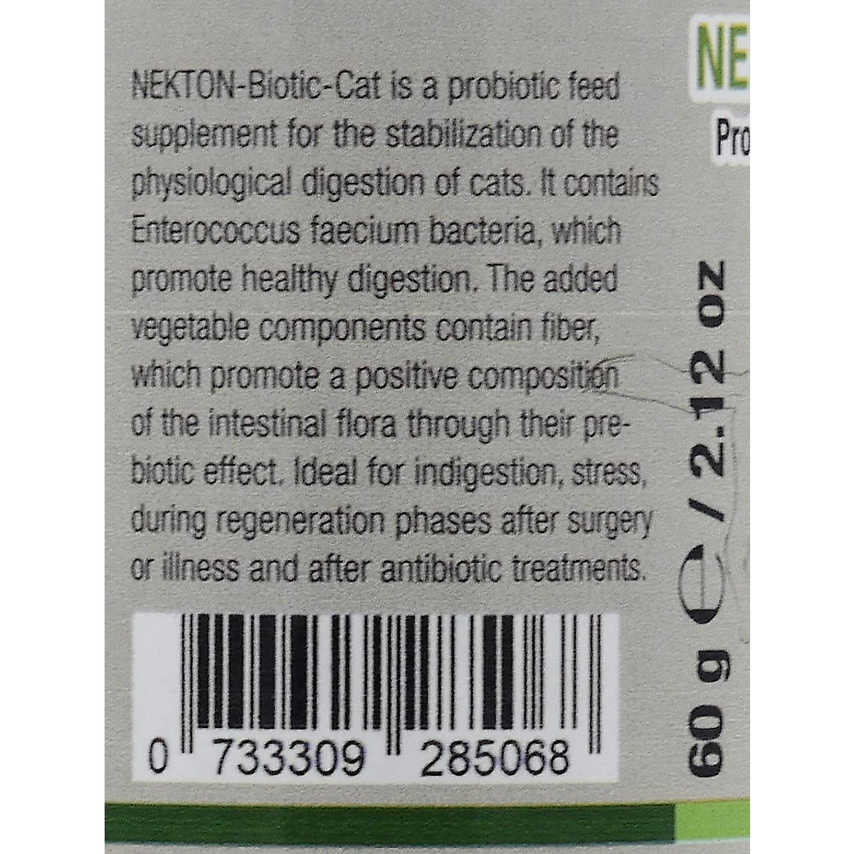 Nekton-Biotic-Cat Probiotic Supplement for Cats 60g / 2.1oz