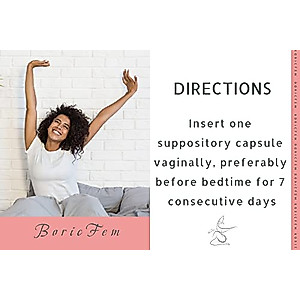 N'More Boric Acid Vaginal Suppositories- 100% Pure - Made in USA- Boricfem Vaginal Health Supplement- 30 Servings (Pack of 1)