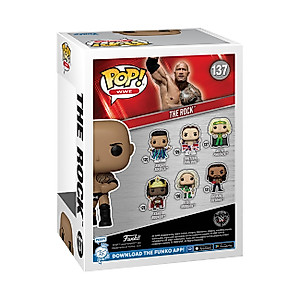 Funko POP! WWE: The Rock - Dwayne The Rock Johnson - (Final) - Collectable Vinyl Figure - Gift Idea - Official Merchandise - for Kids & Adults - Sports Fans - Model Figure for Collectors
