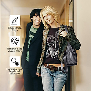 ROOSALANCE Women Backpack Waterproof Anti-theft PU Leather Fashion Purse Shoulder Bag Travel Backpack Ladies (Blue)