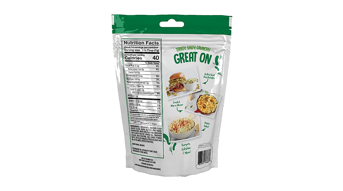 Fresh Gourmet Crispy Dillies Pickle Flavored Fried Cucumbers