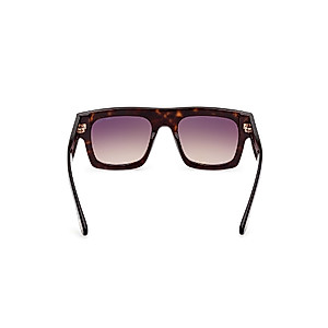 Tom Ford FAUSTO FT 0711 Dark Havana/Light Brown Shaded 53/20/145 unisex Sunglasses