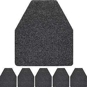 Nuanchu Nonslip Urinal Mats Urinal Floor Mats Water Absorption Urinal Mat Bathroom Urinal Floor Pads for Men's Bathroom Restroom (6, Gray)