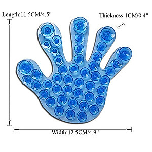 MOONLAS Double Sided Suction Cups Plastic Suction Pads for Soap,Phone,Glass,Bathroom,High Chair Tray