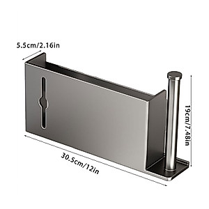 KATAZO Convenient Kitchen Cabinet Organiser for Foil and Sandwich Bags Cupboard Door Storage Box Wall Mounted Bathroom Rack