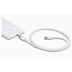 Google Official Pixel Charger for Pixel 3 and all Pixel Phones, Android Charger Cable Bundle with Fast Charging Google 18w Wall Charger - Charges any USB-C Phone (4 Items)