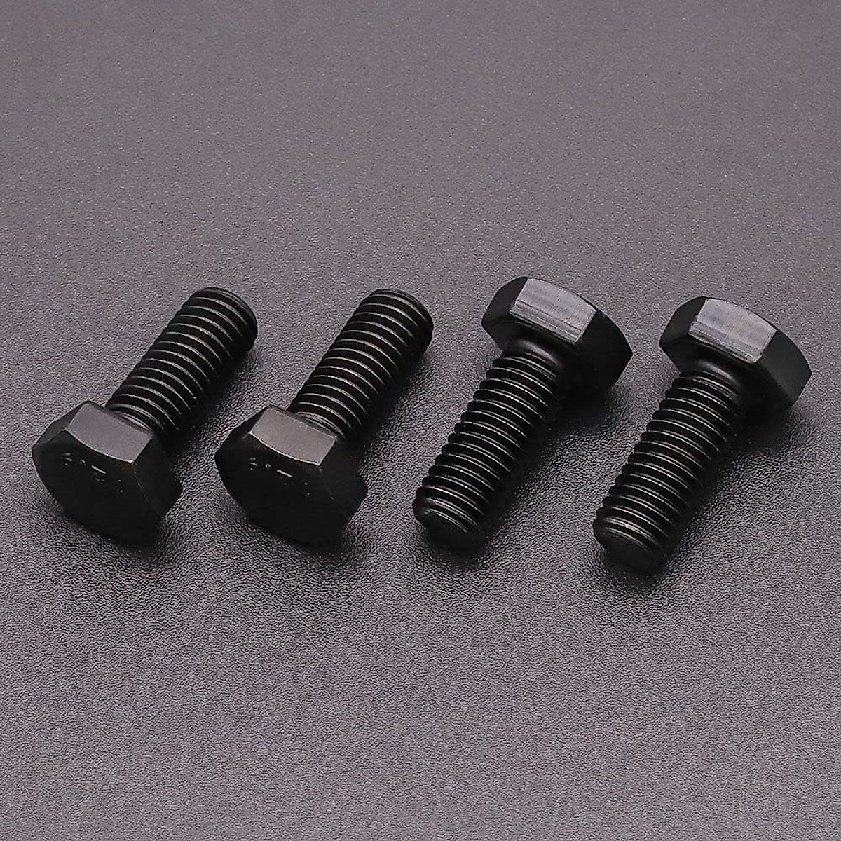 M8 x 20 mm (20 pcs) Hex Bolts Hex Screws, Black Oxide Finish Hexagon Head Bolts, 12.9 Grade Alloy Steel, Full Thread, Machine Thread
