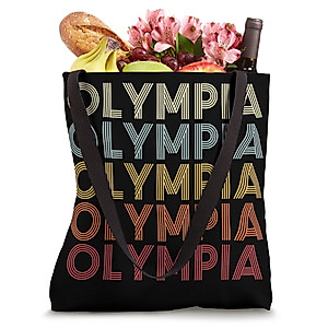 Olympia Washington Olympia WA Retro Vintage Text Tote Bag