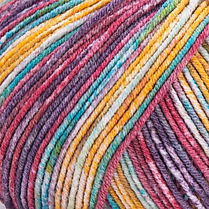 YarnArt Jeans Splash - Variegated Sport Yarn 55% Cotton 45% Acrylic 1 Skein/Ball 50 gr 174 yds Cotton Yarn Knitting Yarn Soft Yarn amigurumi Cotton Yarn